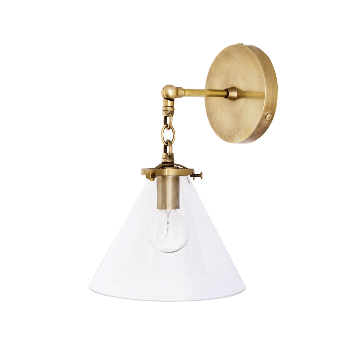 Ina Sconce in Brass | Brooke & Lou
