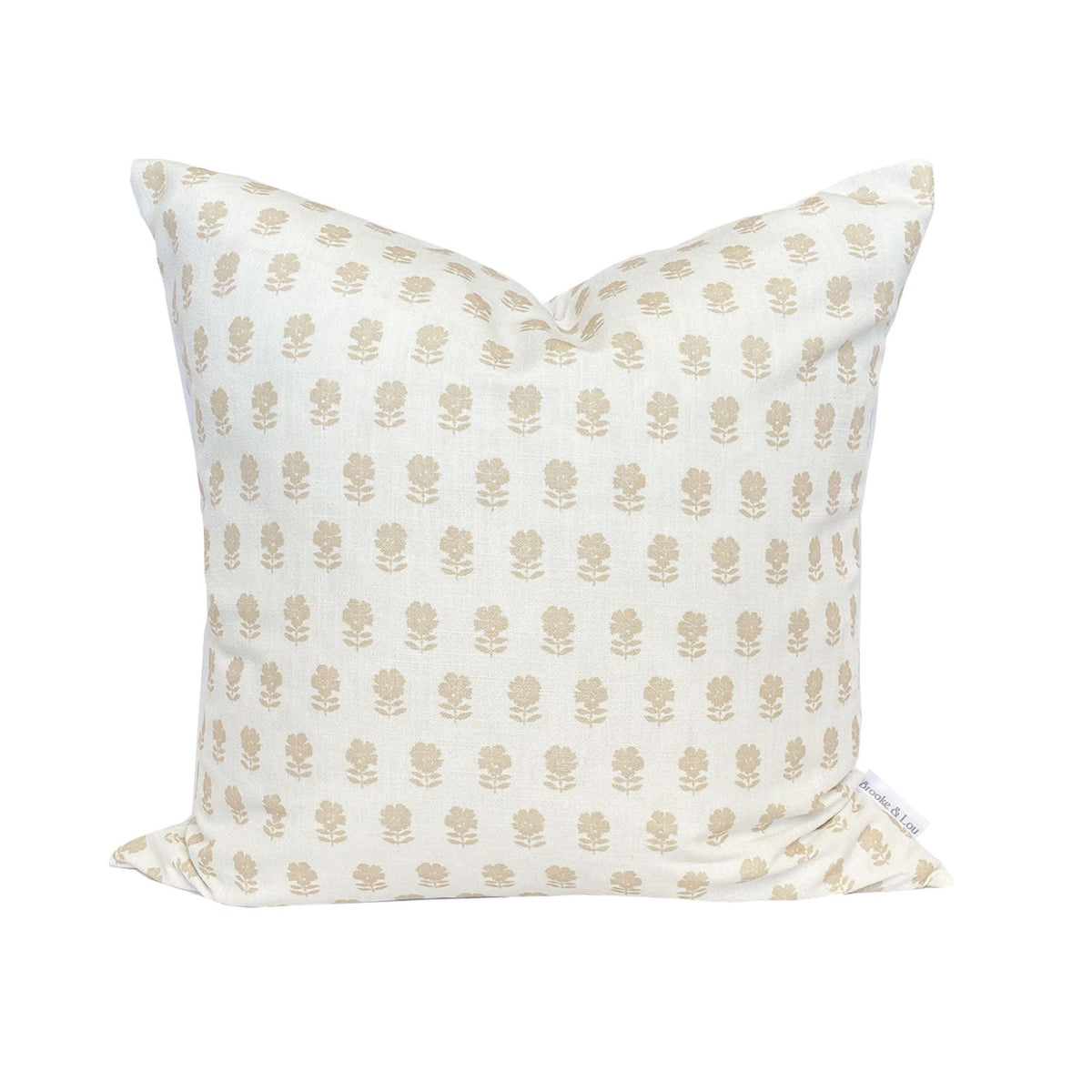 Lulu Floral Pillow in Natural | Brooke & Lou